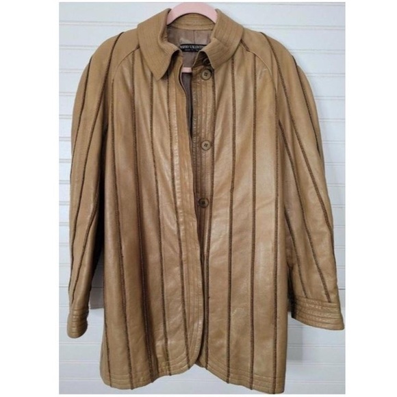 Mario Valentino | Jackets & Coats | Vintage Mario Valentino Leather ...